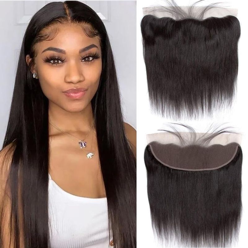 HD Lace Front Closure Straight Hair Ear To Ear Human Hair Transparent ...