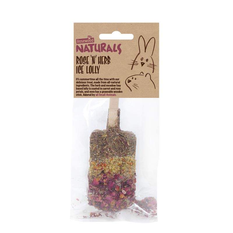 Rosewood Naturals Rose 'n' Herb Ice Lolly Small Animal Treat for ...