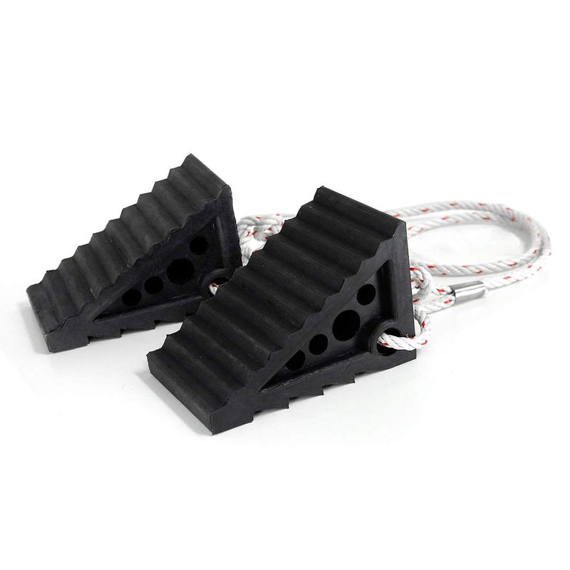 WS-R2T-2P High Quality Rubber Tire Stoppers Set of 2 with Rope (Regular ...