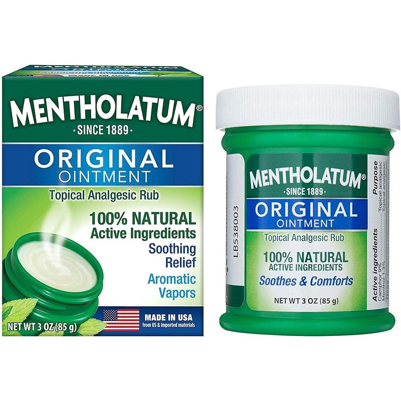 Mentholatum Original Ointment Fast Acting Congestion Relief Cooling ...