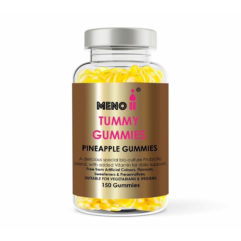 Meno® Pro-Biotic 150 Natural Pineapple Flavoured Tummy Gummies - GOLD ...