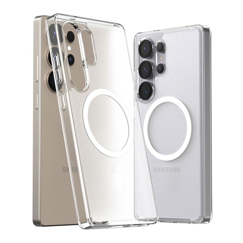 araree Galaxy S25 Ultra Clear Case, DUPLE M [Compatible with Qi2 ...