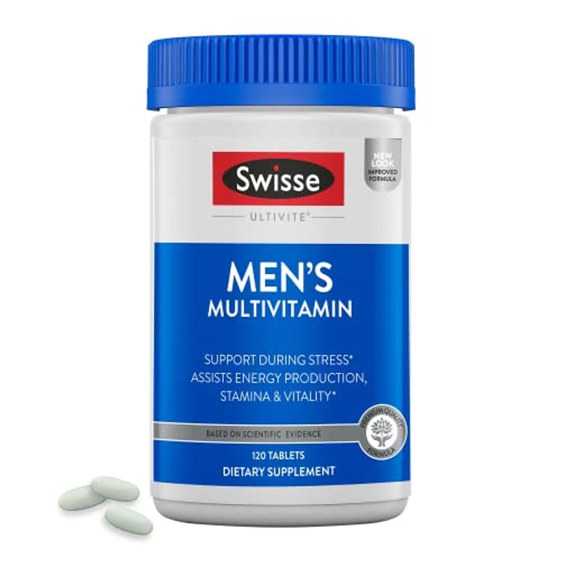 Swisse Ultivite Daily Multivitamin for Men | 50 Vitamins, Antioxidants and Minerals + Adaptogens ...