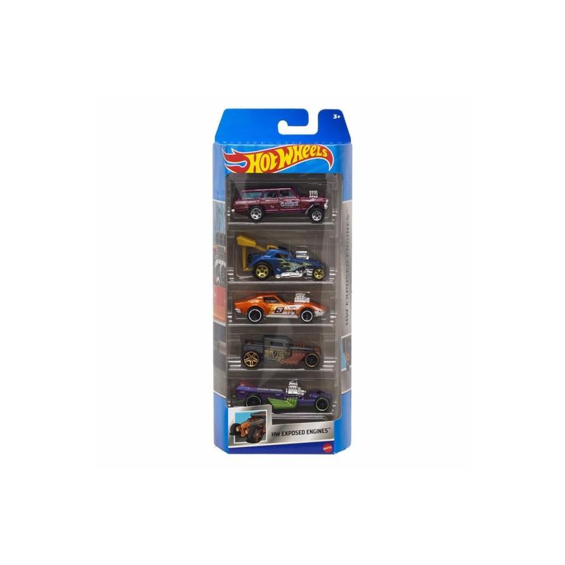 HOT WHEELS-1806 Set of Five Car Hw Exposed Engınes Hfv90 - Online Marketplace - EveryMarket