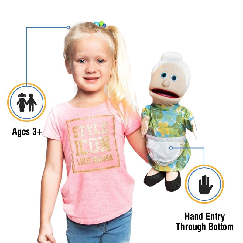 14" Granny, Peach Grandmother, Hand Puppet - Online Marketplace ...