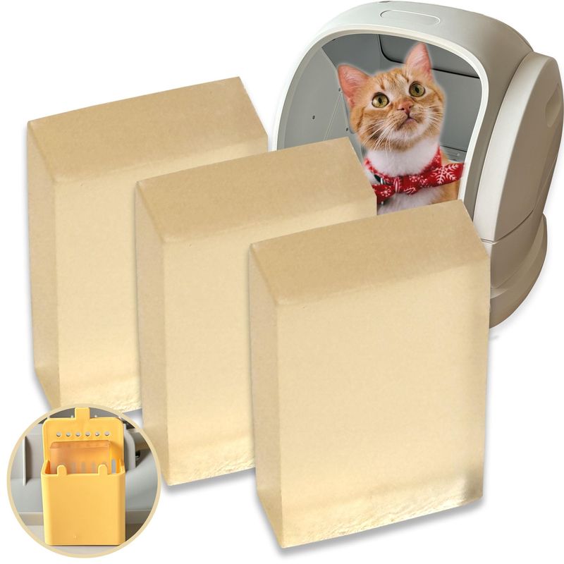 3 Pack Pet Odor Control Deodorant Gel for MeoWant Automatic Cat Litter ...