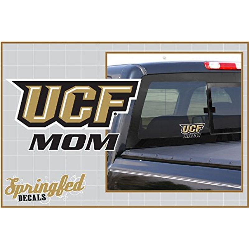 UCF Knights MOM w/ UCF Straight Logo 6" Vinyl Decal Central Florida ...