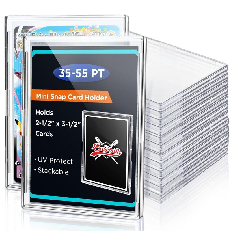 Mini Snap Card Holder, UV Protect Sports Card Holder, Mini Snap Titer ...