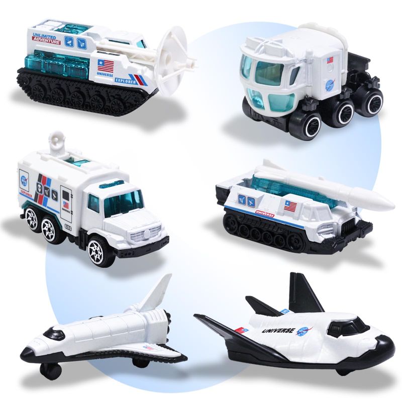 Oriate Diecast 6PCS Explore Space Gift Set, Rocket, Spaceship, Probe ...