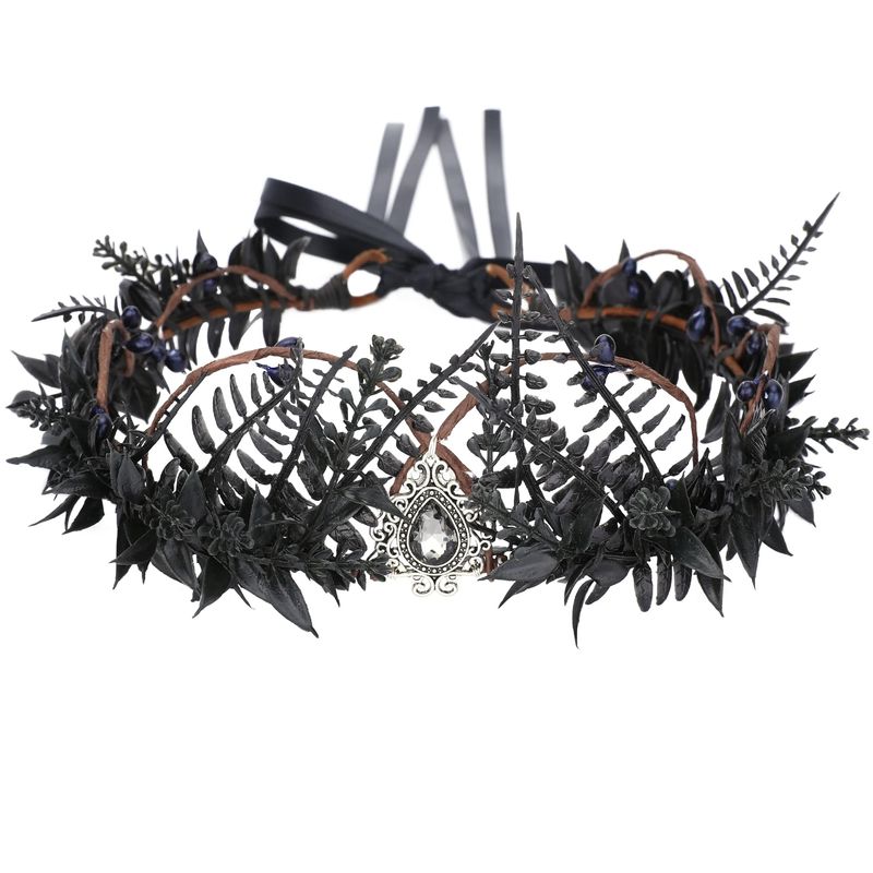 MOSTORY Handmade Black Crown for Men Gothic Tiara Headband King’s Fairy ...