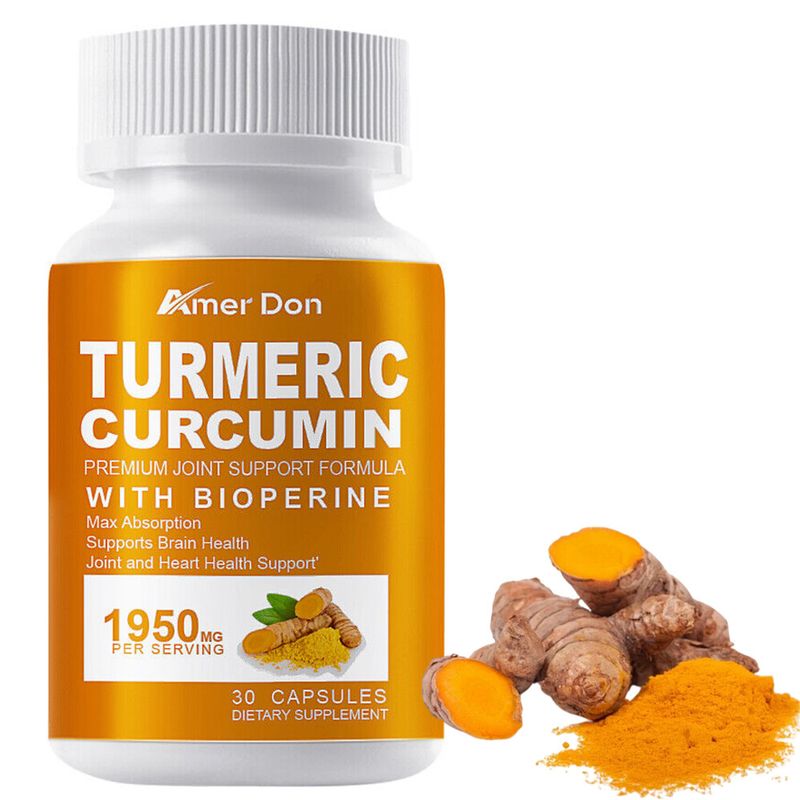 Turmeric Curcumin with Bioperine 1950mg High Absorption Triple Strength ...