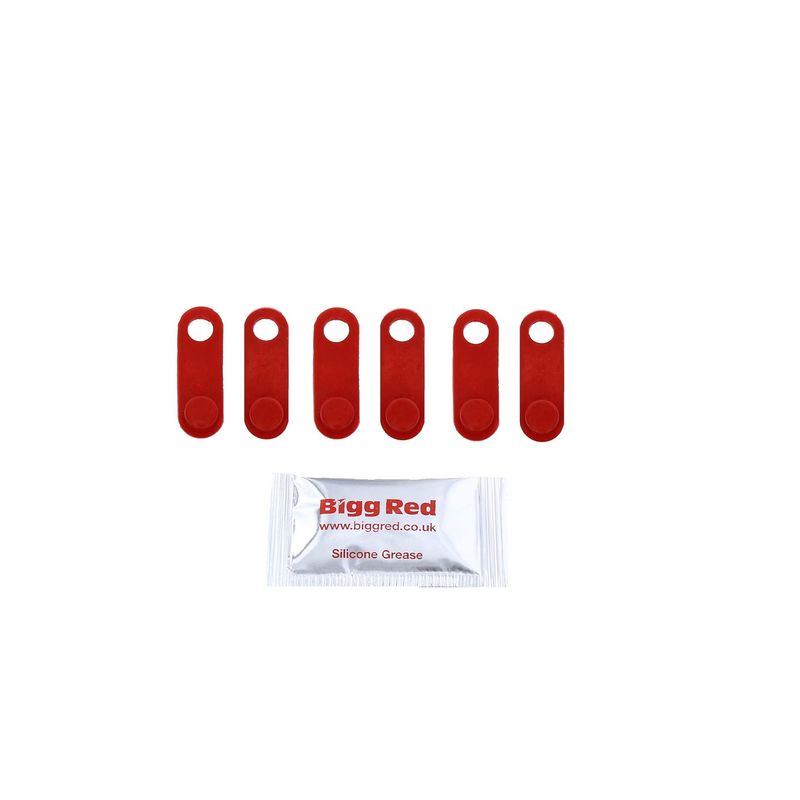 Bigg Red - Bleed Nipple Covers - Compatible with Suitable For M6-M10 ...