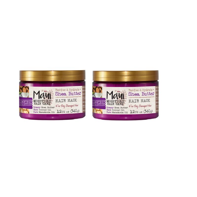 Maui Moisture Shea Butter Hair Mask 12 Ounce (Pack of 2) - Online ...