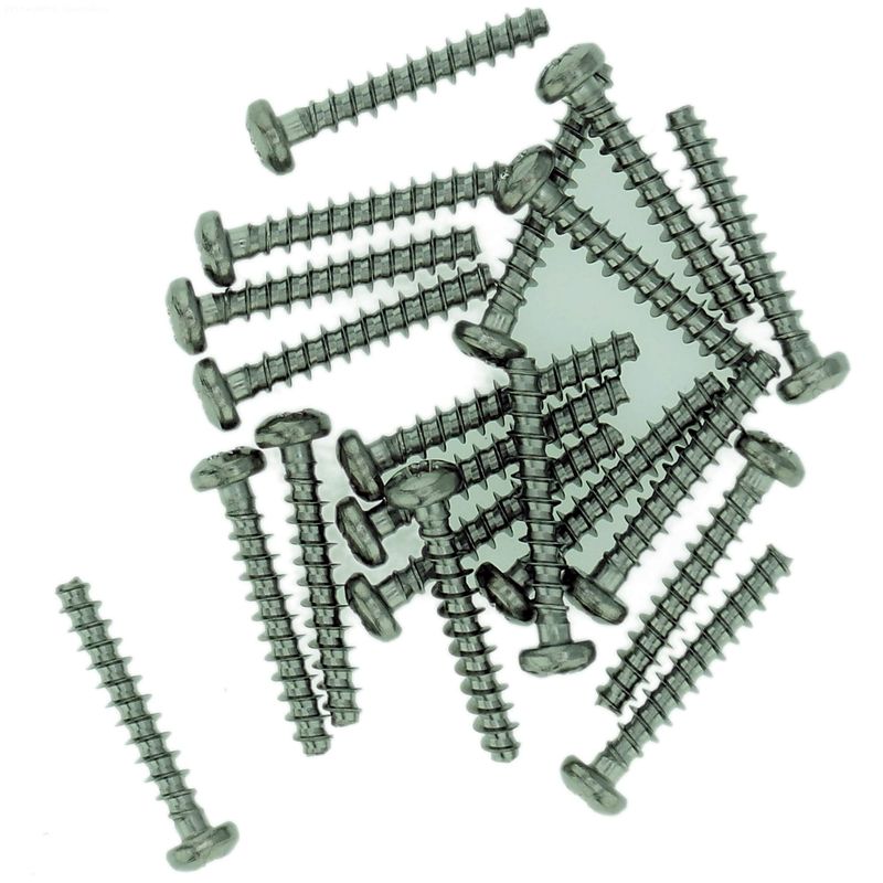 D3.5 (3.5mm x 16mm) Pozi Pan Screws for Plastic - Stainless Steel (A2 ...