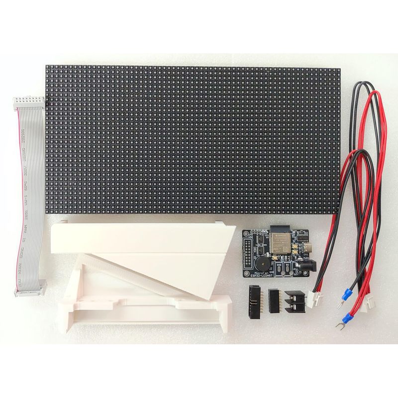 P4 ESP32 Desktop Digital Signage Construction Kit (P4 64x32 LED Panel ...