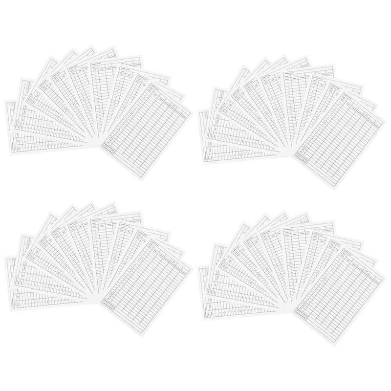 PATIKIL Golf Score Sheet, 40 Sheets 6 x 3.9 Inch Golf Scorecard Record ...