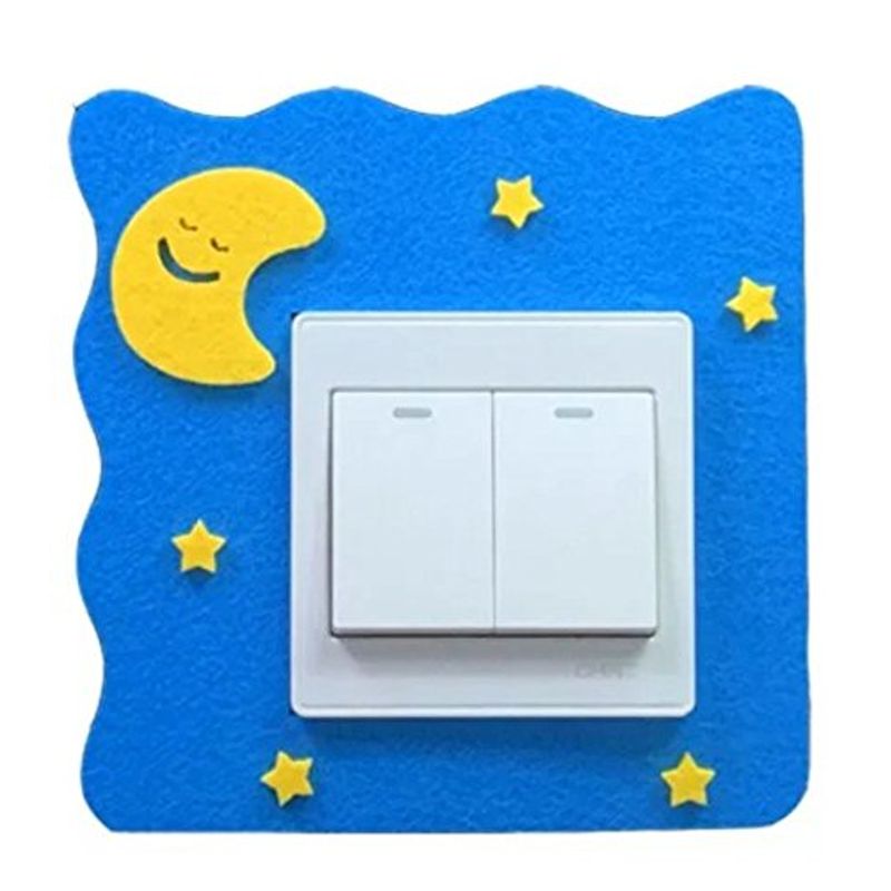 London Golden Swan Super Cute 3D Goodnight Smiling Moon and Stars Light ...