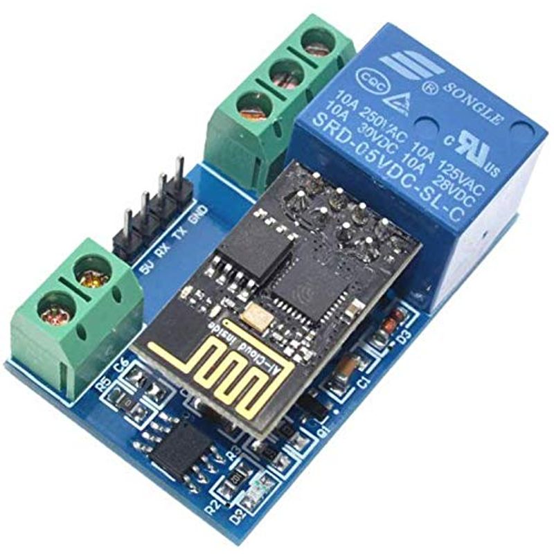 Hailege ESP8266 ESP-01 5V WIFI Relay Module IOT APP Control IOT Smart Home Automation System ...