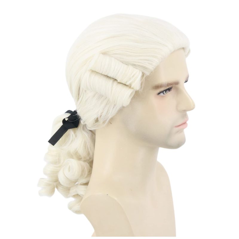 LeMarnia George Washington Wig for Cosplay Colonial Politician Wig ...