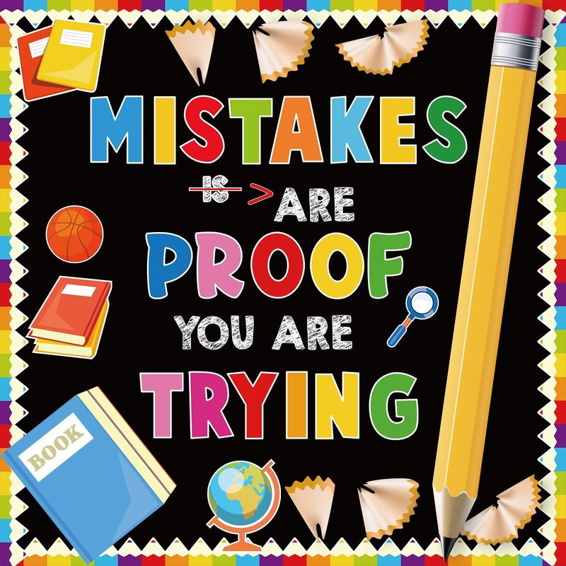 Back to School Bulletin Board Decorations Set Pencil Book Cutouts ...