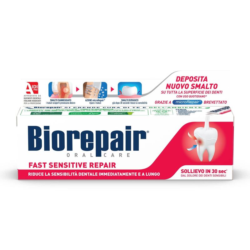 Biorepair: "Fast Sensitive Repair" Toothpaste with microRepair, New ...
