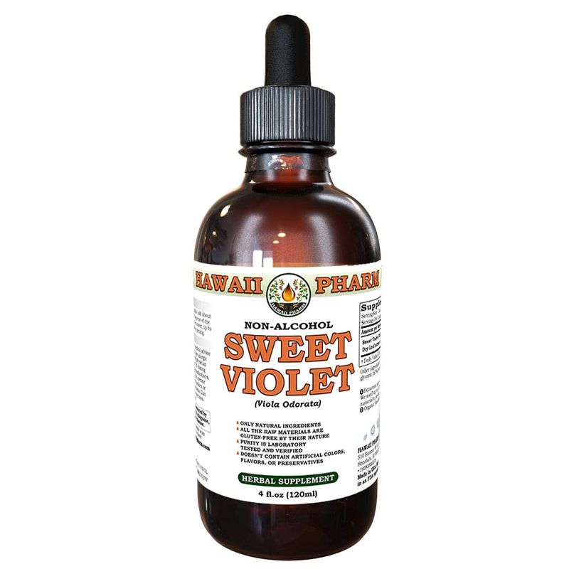 Sweet Violet Alcohol-Free Liquid Extract, Sweet Violet (Viola Odorata ...