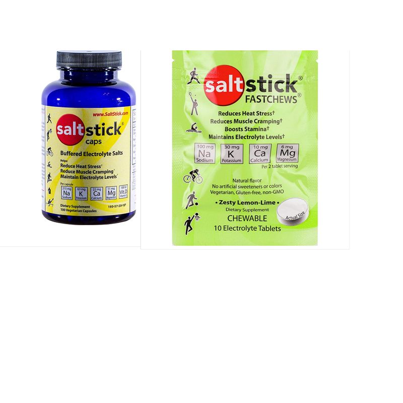 Saltstick Electrolyte Capsules (100 Capsules) Incl. Comp. FastChews ...
