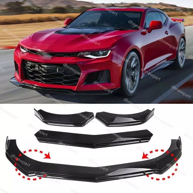 For Chevy Camaro SS RS LT Front Bumper Lip Splitter Spoiler Chin Body ...