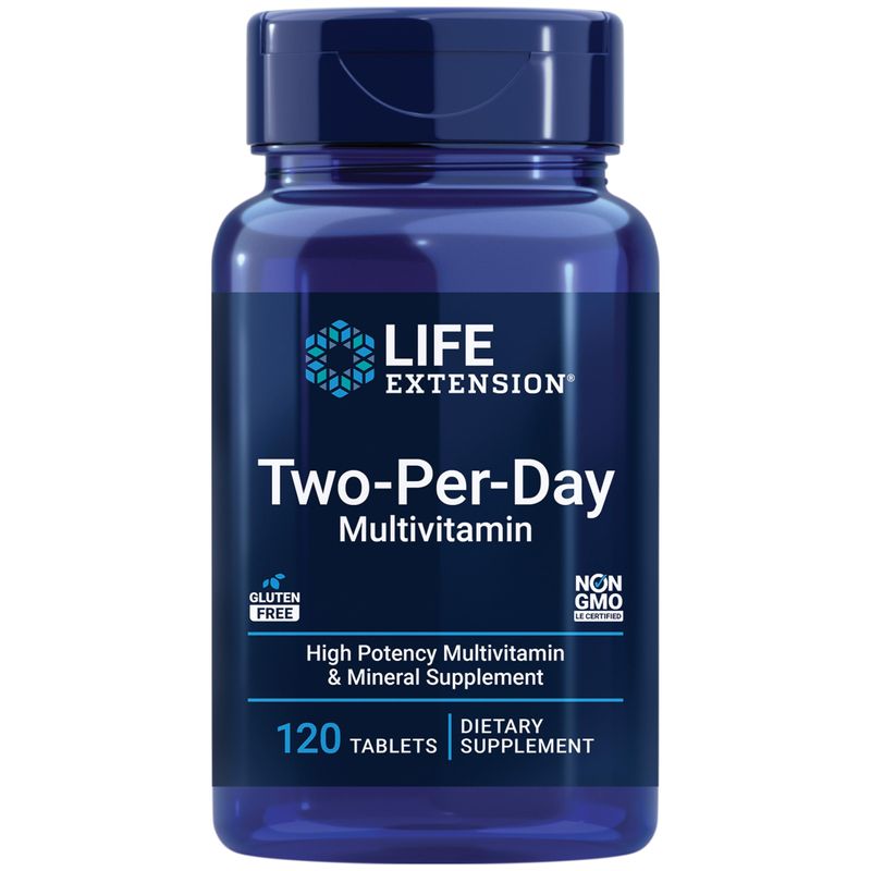 Life Extension Two-Per-Day High Potency Multi-Vitamin & Mineral ...
