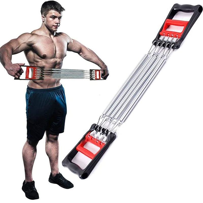 Fitness & Athletics Chest Expander Muscle Exerciser Adjustable Pull ...