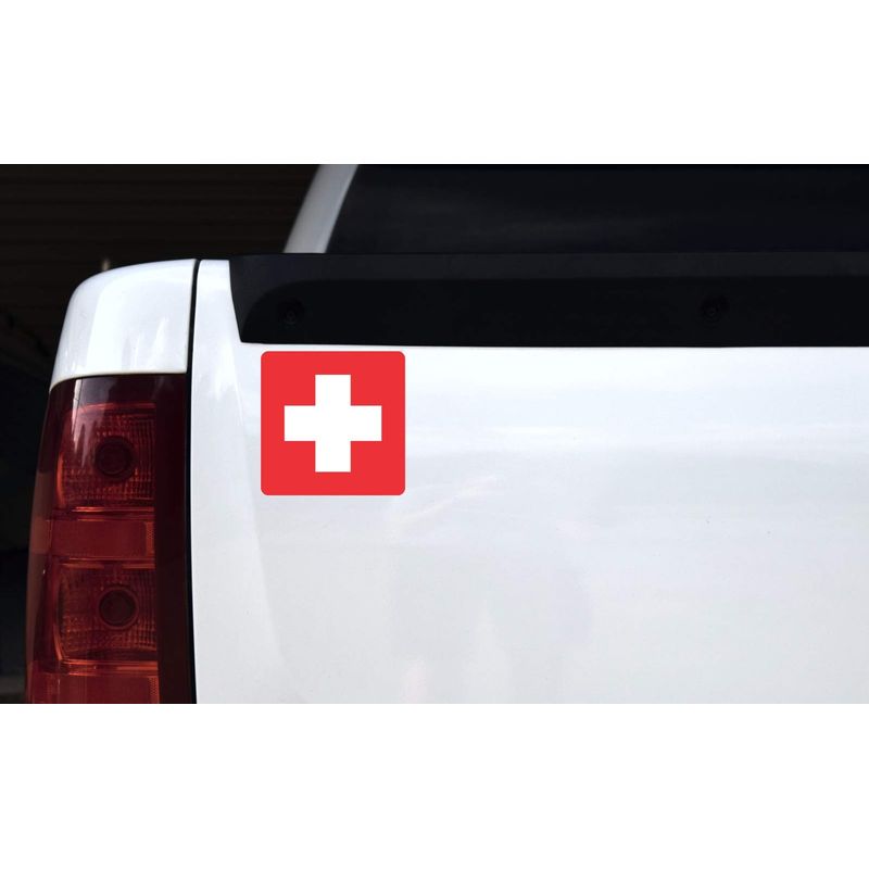 StickerTalk Cross Medical Symbol Vinyl Sticker, 5 inches by 5 inches ...