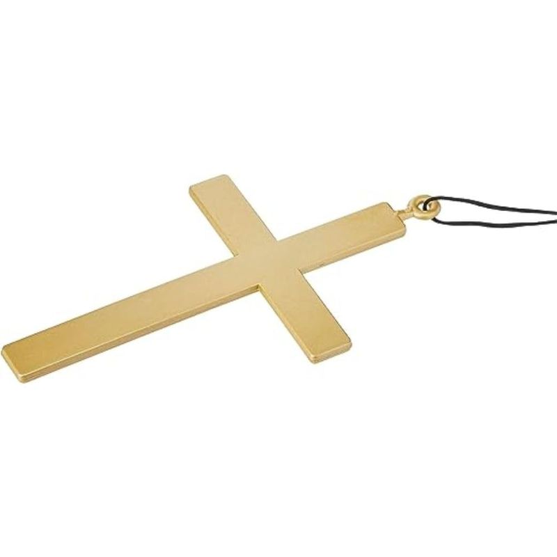 PVC Monks Cross Gold with Black Cord - Online Marketplace - EveryMarket