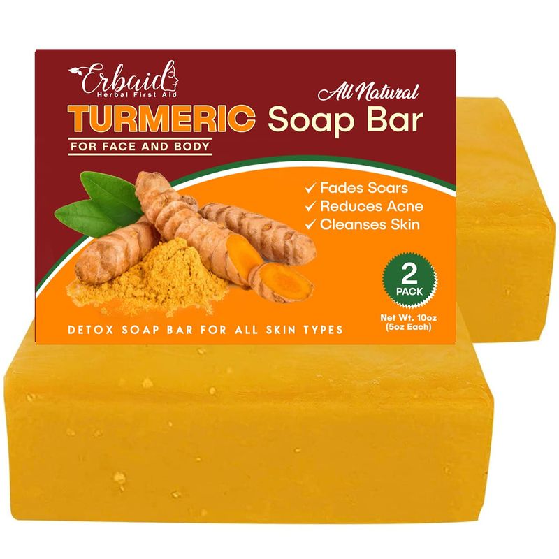 Natural Turmeric Soap Bar for Face & Body – Turmeric Skin Brightening ...