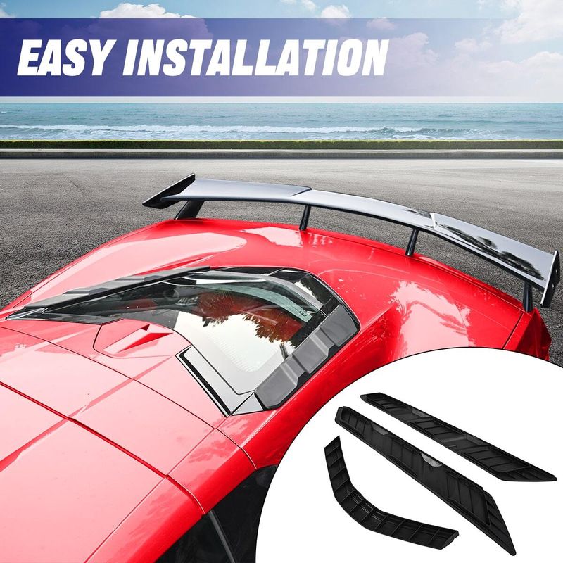 3x Wash Covers Engine Bay Air Vent Dry Bay Vent Blocks for Corvette C8 ...