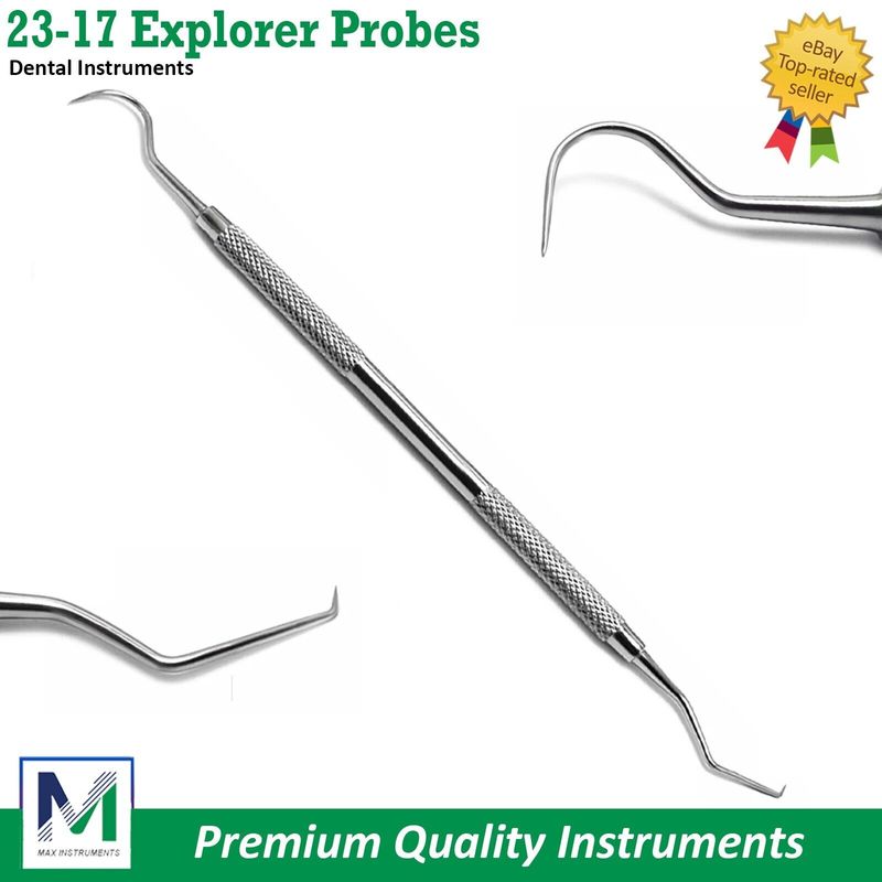 Dental Explorer 23/17A Periodontal Probe Diagnostic Double Ended Tartar ...