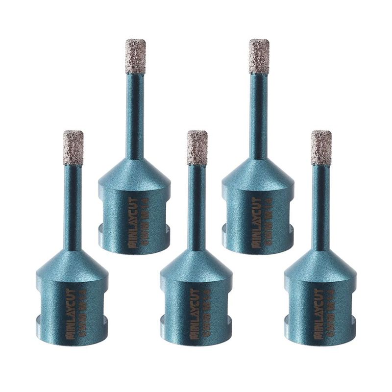6mm porcelain tile drill bit - MINLAYCUT 5pcs M14 Diamond Core Drill ...