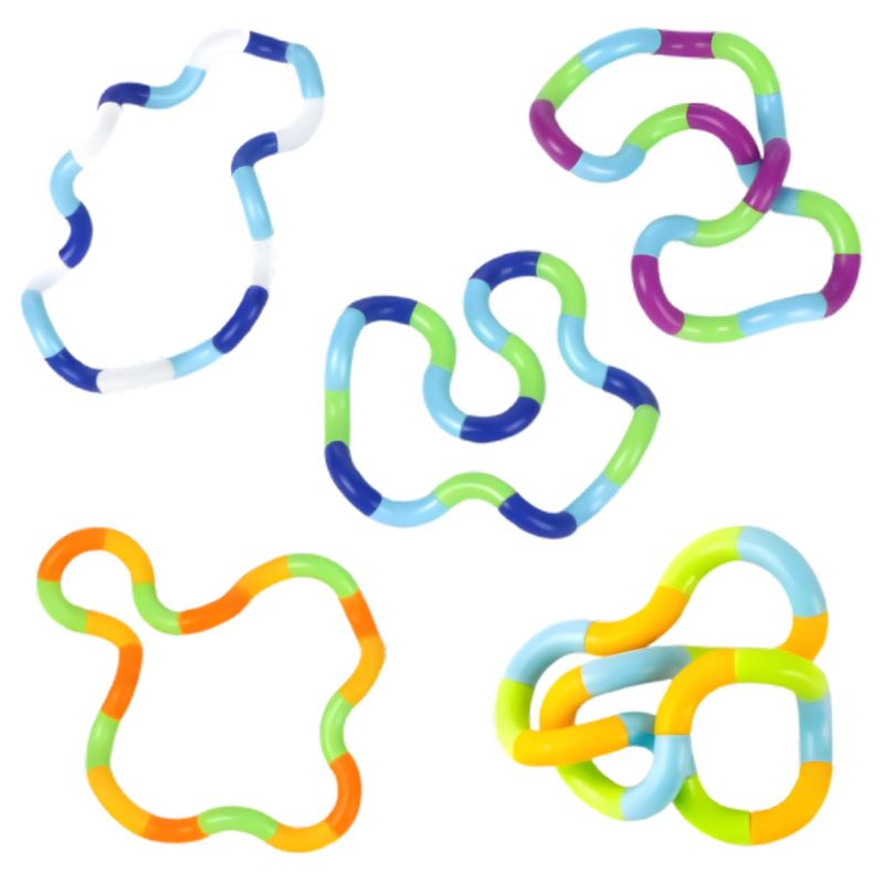 Siliget 5 Pcs Tangle Fidget Toy, Fidget Toy for Anxiety, Tangle Fidget ...