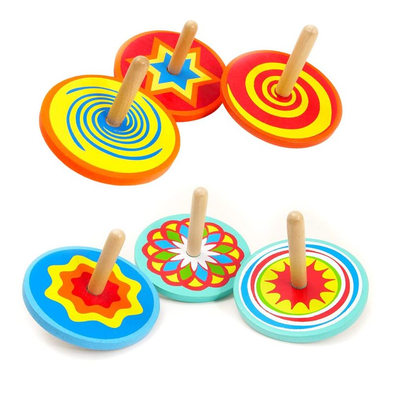 Mini Wooden Spinning Top Toy | Single | Cracker Filler | Mini Gift ...