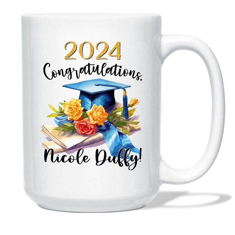 Personalized Name School Class Congrats Grad Coffee Mug, 2025 ...
