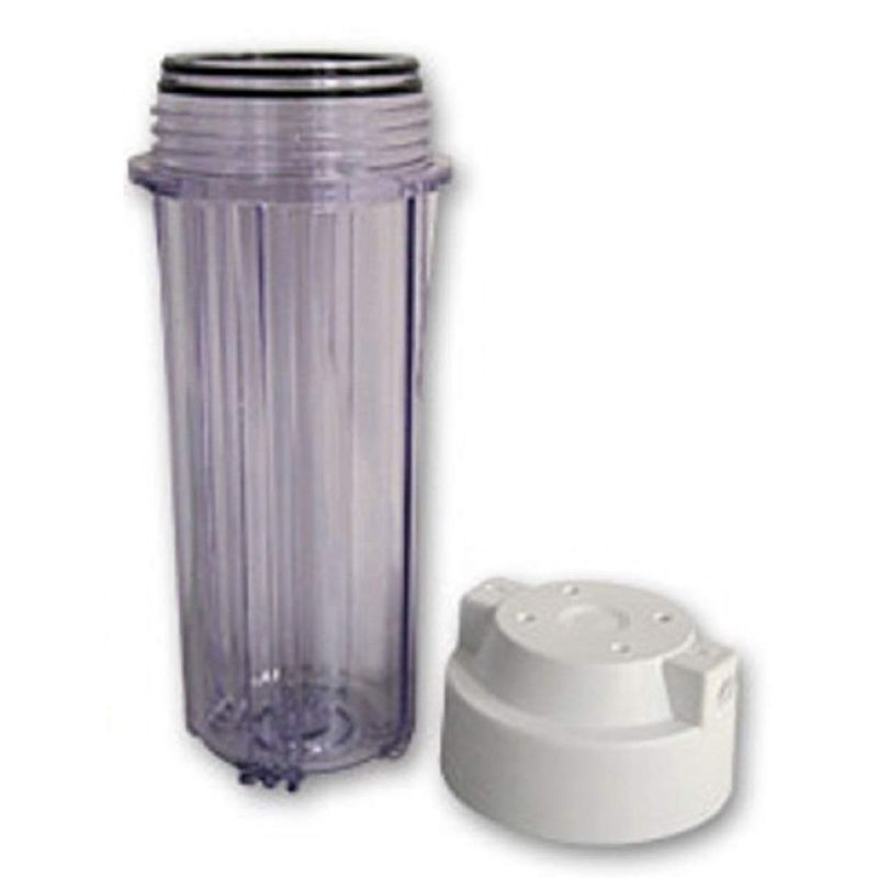 '3x Filter Housing 10 "Clear Filter Housing with 1/4 Water Connection ...