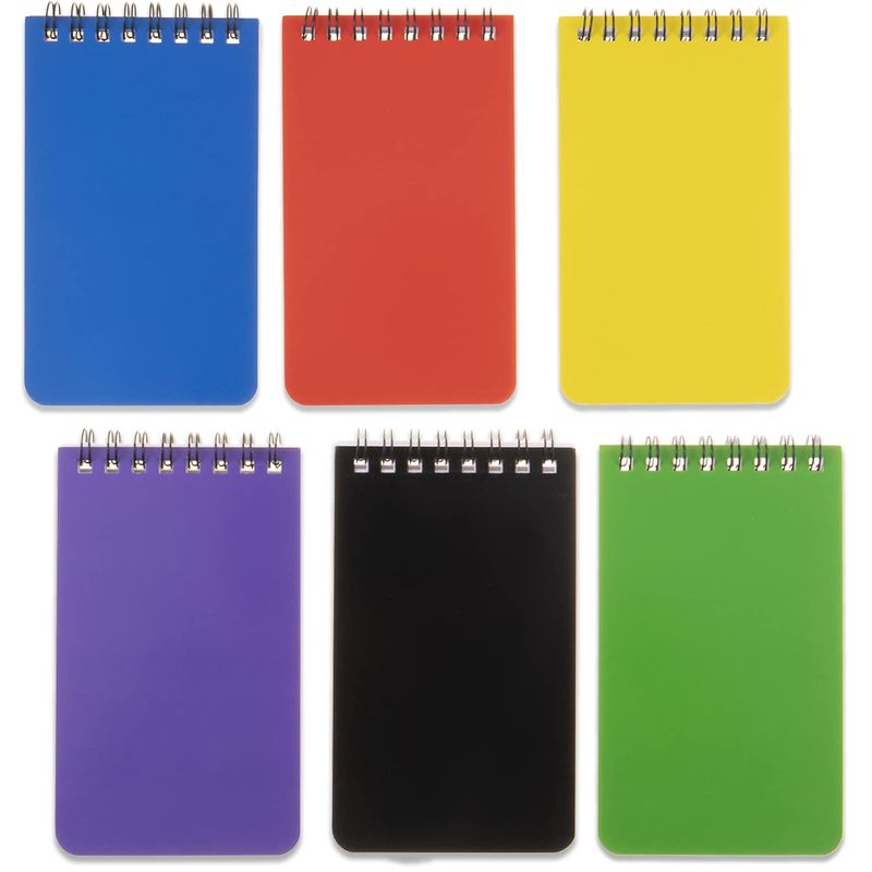 QiCheng 6pack Pocket Notebook Small Notepad Pocket Notepad Small Spiral ...