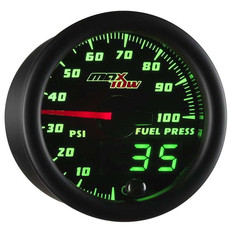 MaxTow Double Vision 100 PSI Fuel Pressure Gauge Kit - Includes ...