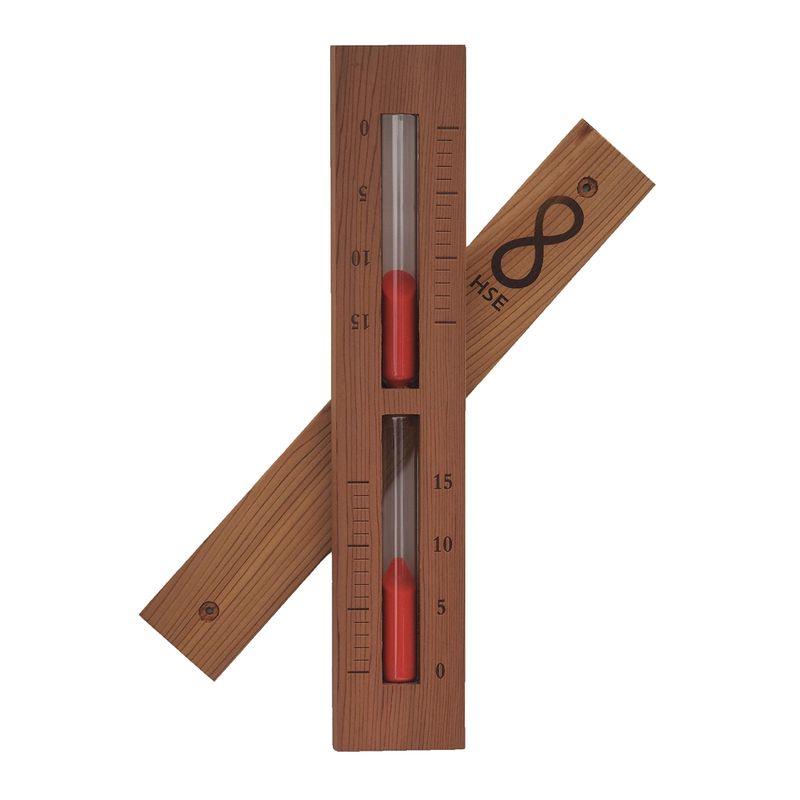 HSE Cedar Box Sauna Sand Timer (15 Minutes, Rust Red) - Online ...
