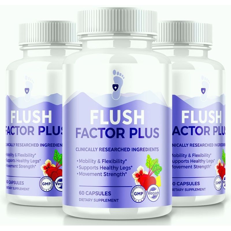 (3 Pack) Flush Factor Plus Capsules for Digestive Health & Weight ...