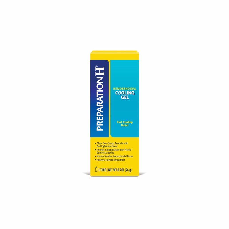 Preparation H Cooling Gel for Hemorrhoid Relief With Vitamin E and Aloe ...