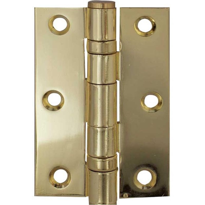 Premium Grade 7 Steel Ball Bearing Hinge - 76x50mm in Electro Brass ...