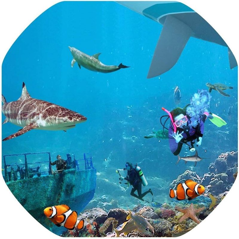 Underwater World Vinyl Tuff Tray Insert - 60 x 60 cm - Ideal for Mini ...