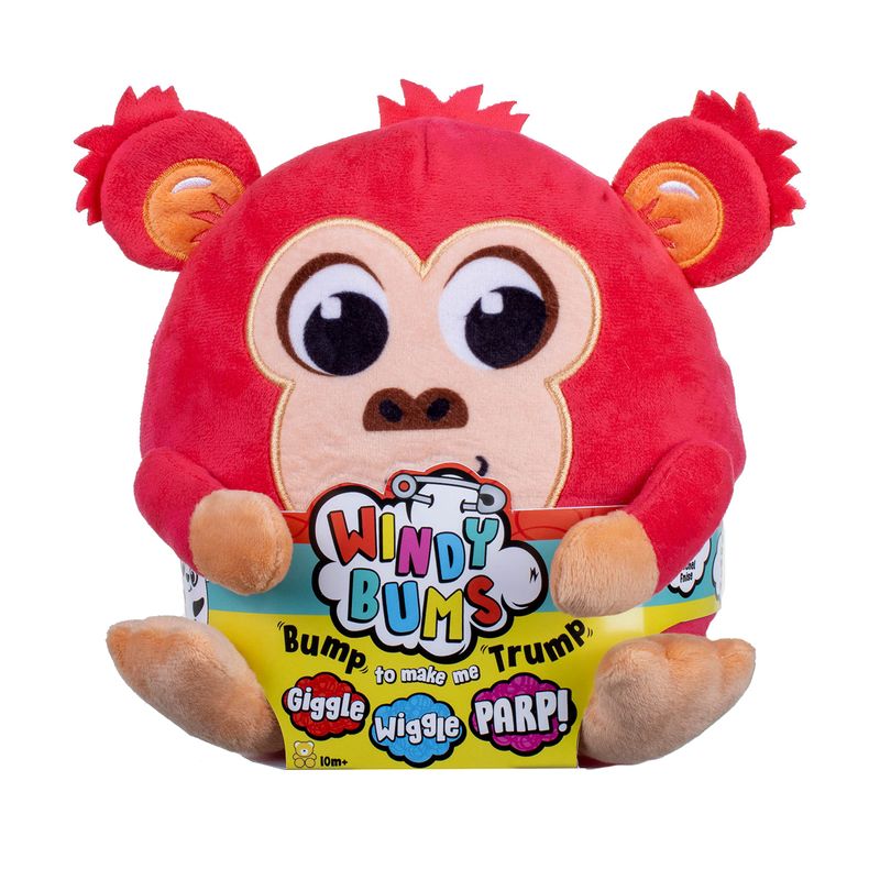 Windy Bums Monkey Cheeky Farting Toy, Monkey Teddy Bear That Farts ...