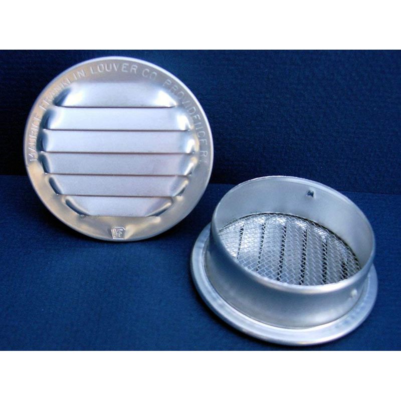 Maurice Franklin Louver-2.5" Round Aluminum Louver with Insect Screen ...