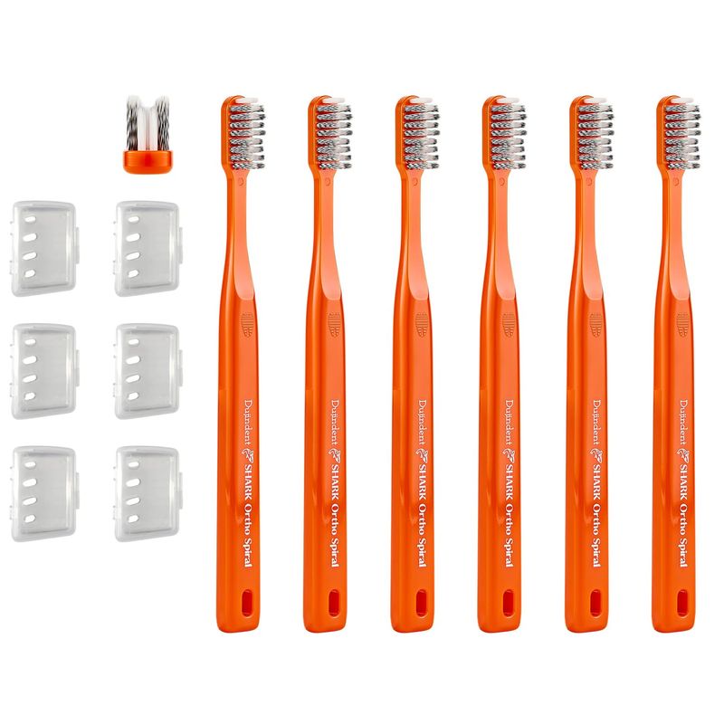 DUJINDENT Orthodontic Toothbrush for Braces [6 Packs][Made in Korea] V ...